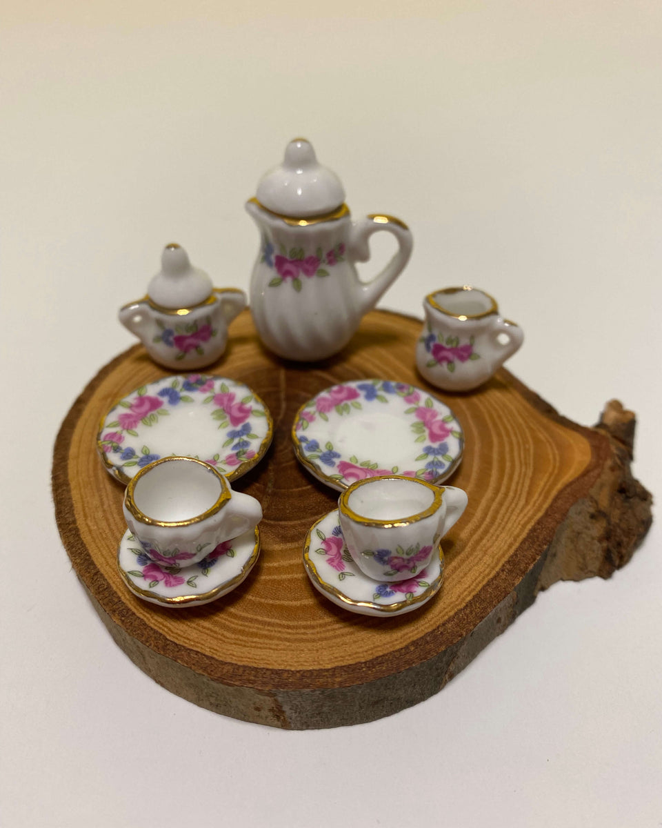 Pink and Blue Flowers Tea Set (11 pcs) – The Pixie Patch