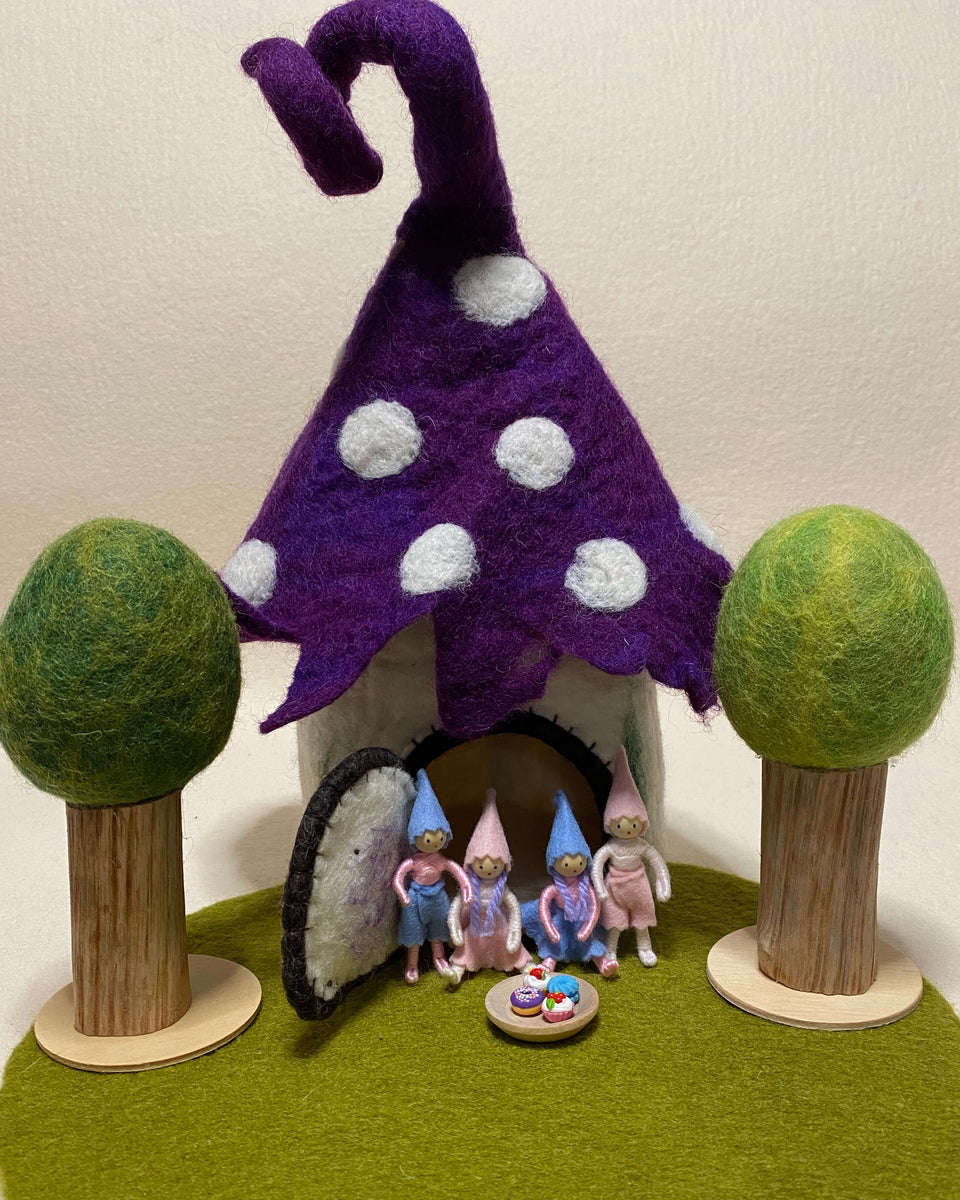 Purple Medium Toadstool Home – The Pixie Patch